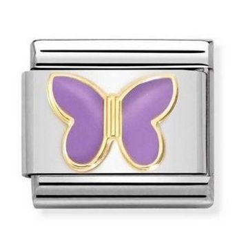 Nomination - Link 18K Fioletowy Motyl 030285 60 - www.zegarki-diament.pl