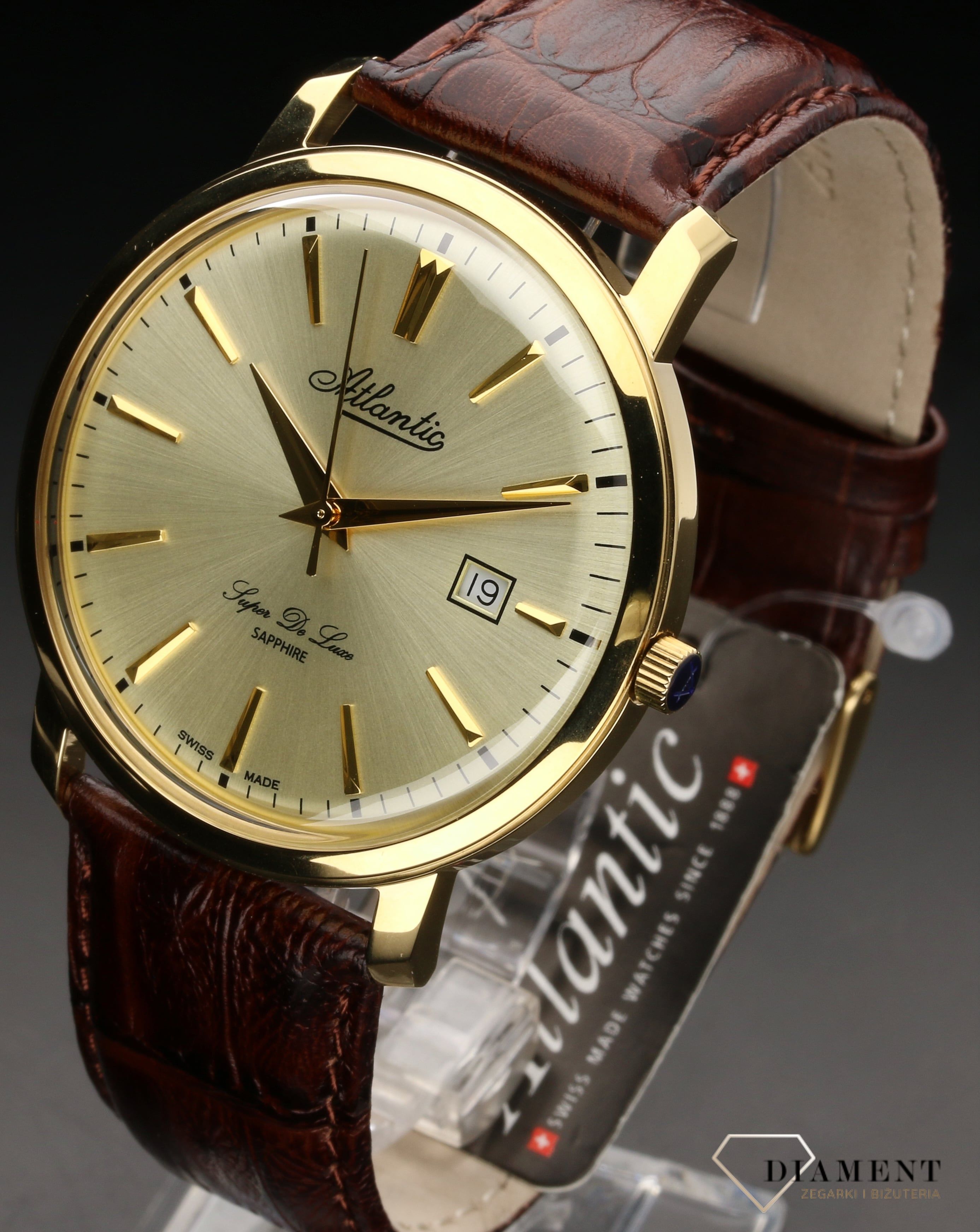 Zegarek męski Atlantic Super De Luxe 64351.45.31 - www.zegarki-diament.pl Zegarek męski Atlantic Super De Luxe 64351.45.31 - www.zegarki-diament.pl