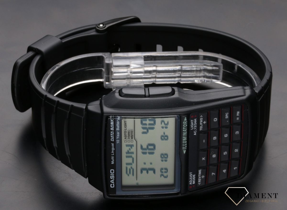 Zegarek męski Casio DBC-32-1AEF z kalkulatorem - www.zegarki-diament.pl