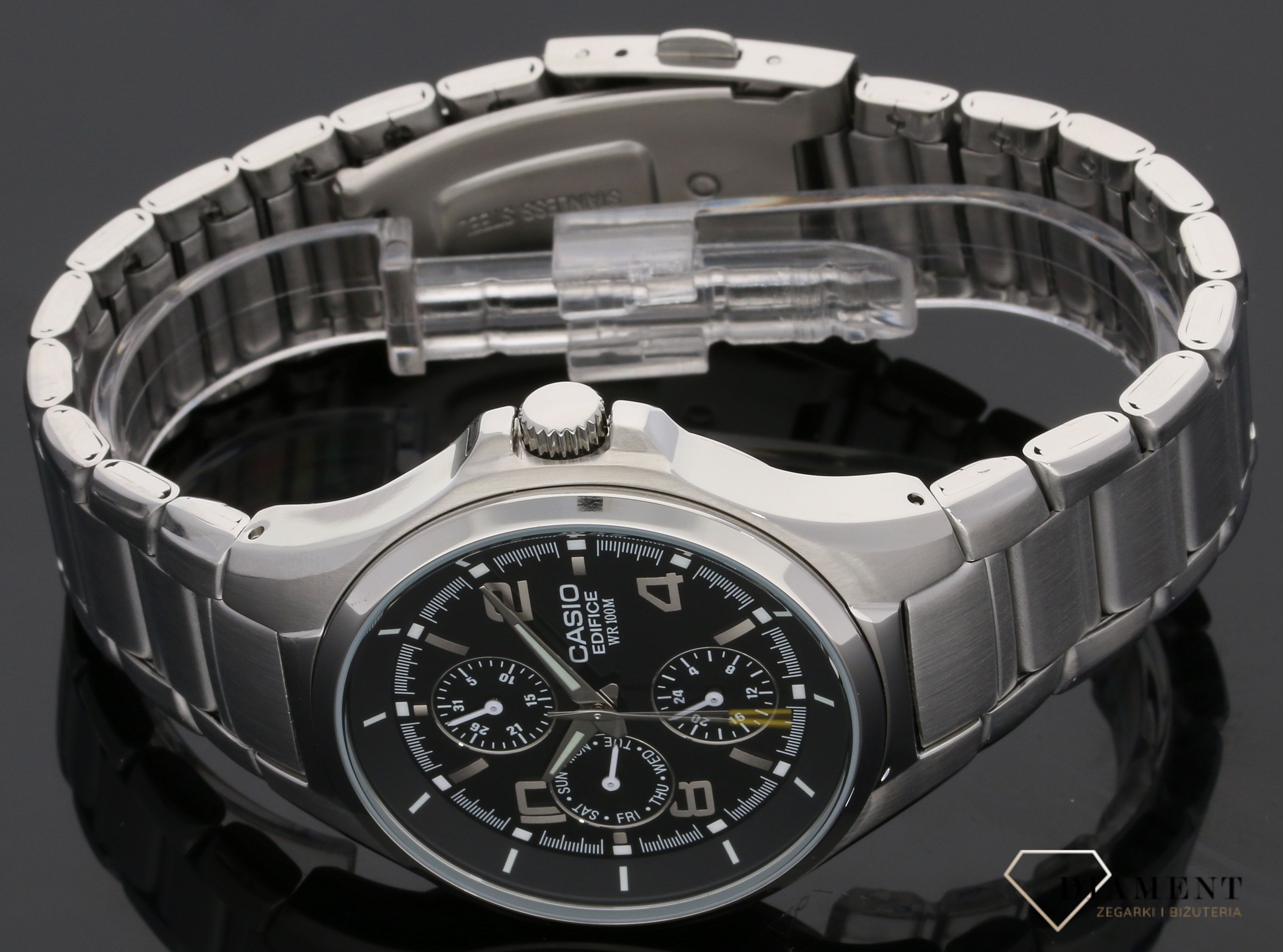 Zegarek męski Casio EDIFICE EF-316D-1A - www.zegarki-diament.pl