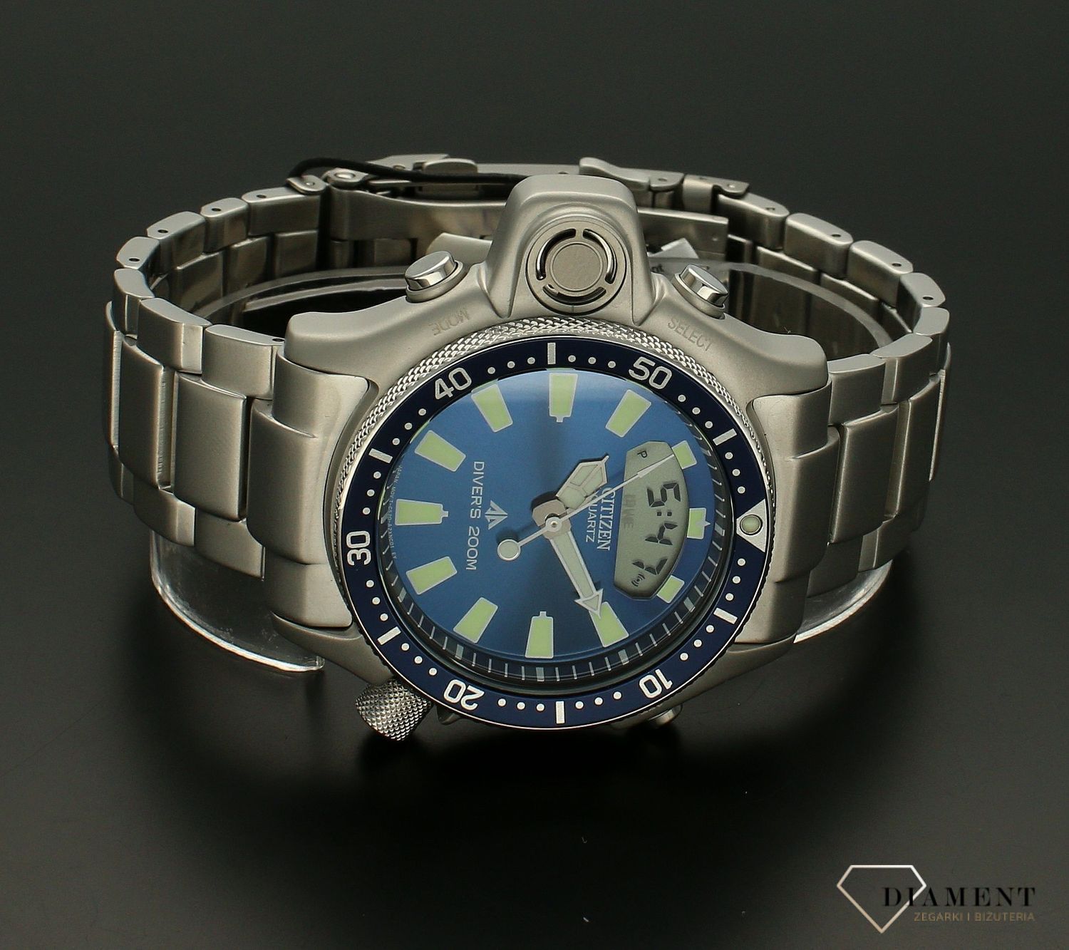 Zegarek męski Citizen Promaster Aqualand Diver's 200 m JP2000-67L. - www.zegarki-diament.pl