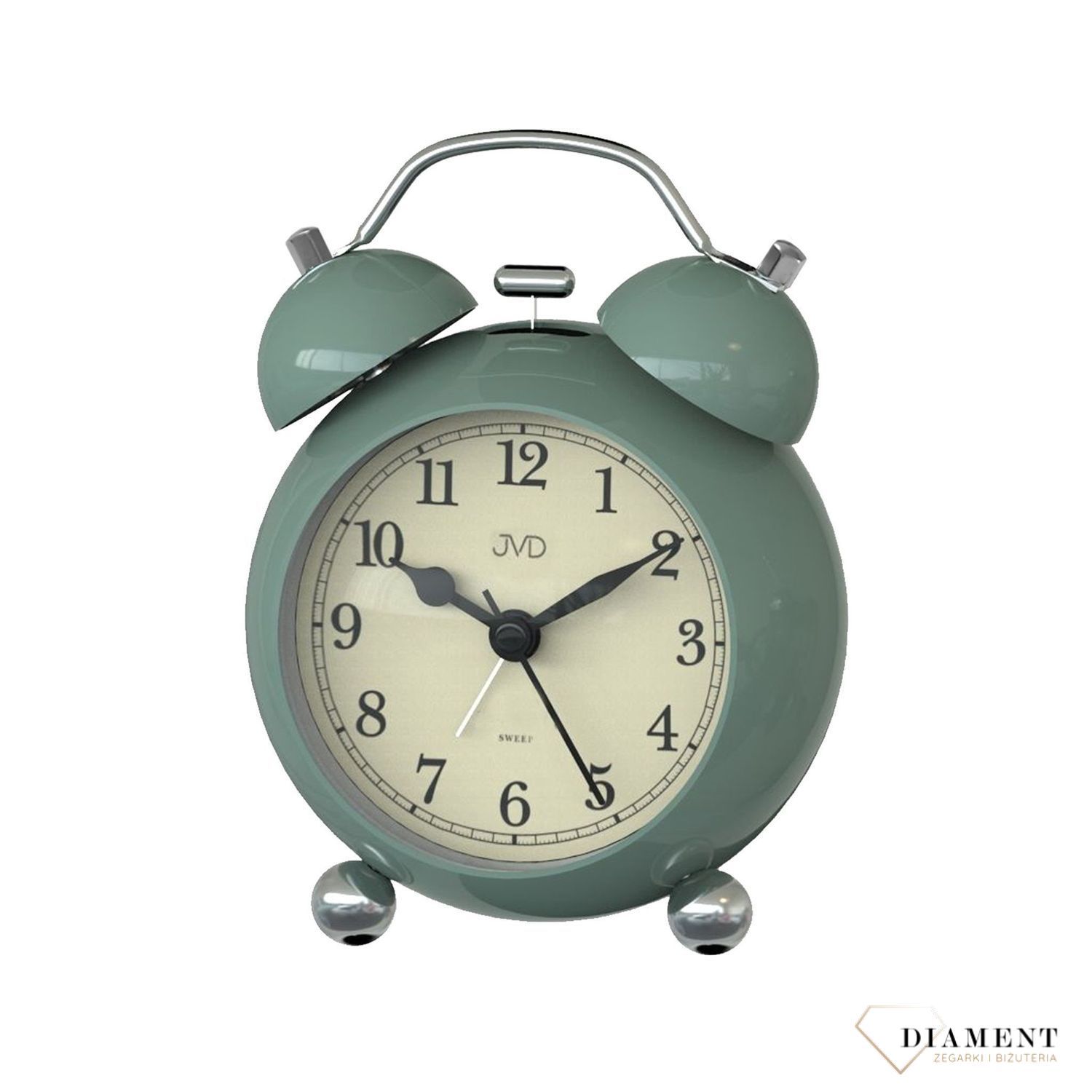 budzik retro, budzik vintage, budzik PRL, budzik zielony, budzik z ...